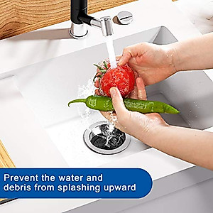 Garbage Disposal Splash Guard Collar Sink Baffle, Food Waste Disposer Parts Accessories, 3-1/8 Inch Multi-function Drain Plugs for Garbage Disposals by CLEESINK