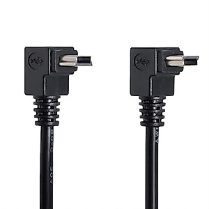 chenyang 2 Pack Mini USB Extension Cable USB 2.0 Mini USB 5Pin Male to Female 90 Degree Angled Data Power Extension Cable Adapter 0.2M