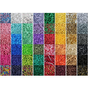 MagicWater Supply Crinkle Cut Paper Shred Filler (1/2 LB) for Gift Wrapping & Basket Filling - Kraft
