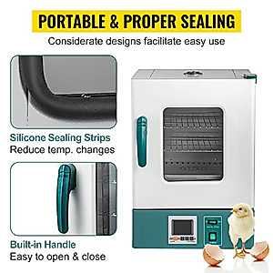 VEVOR Lab Incubator 20L Bacteria Incubator RT-65℃ Scientific Digital Incubator PID Temperature Control Microbiological Laboratory Incubator for Bacterial Culture Seed Germination Medical Science