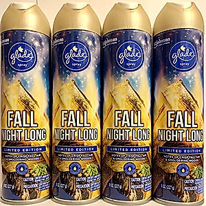 Air Freshener Spray - Fall Night Long - Holiday Collection 2020 - Net Wt. 8 OZ (227 g) Per Can - Pack of 4 Cans