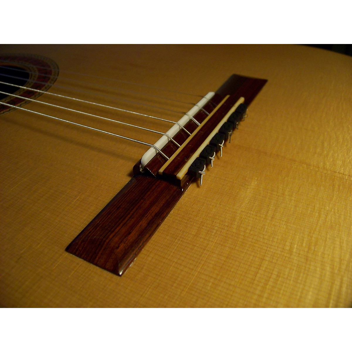 Rosette Diamond Secure Classical Guitar String Ties / New Low Profile BridgeBeads