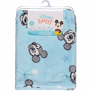 Disney Characters Flannel Fleece Baby Blanket - Soft & Cozy 30x40 Inches, Featuring Mickey Mouse, Minnie Mouse, Winnie The Pooh, and Dumbo