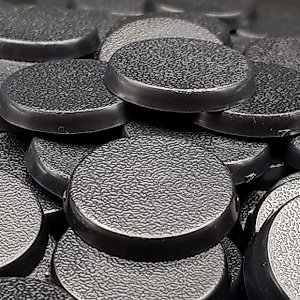 EEcliP 100pcs Round Plastic Model Bases 40mm or 1.57inch for Gaming Miniatures or Wargames Table Games MB540