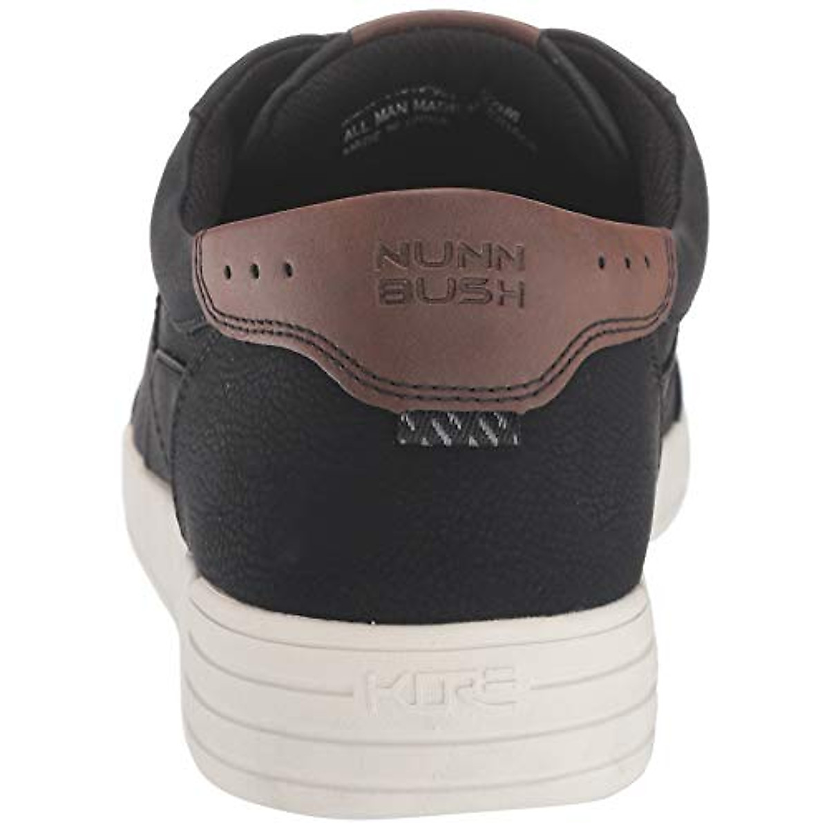 Nunn Bush Men's KORE City Walk Oxford Athletic Style Sneaker Lace Up Shoe Black, 12 W US