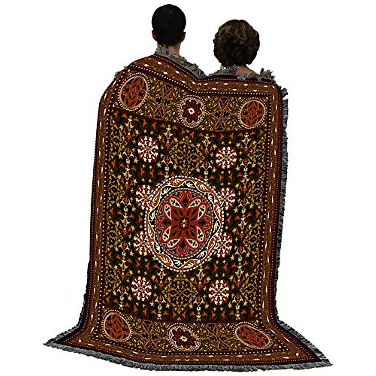 Pure Country Weavers Gothic Medallion Blanket - Patterns Gift Tapestry Throw Woven from Cotton - Made in The USA (72x54)