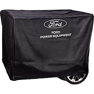 Ford Generator Cover Waterproof 31 x 21 x 23 Inch Heavy Duty Polyester Universal Generator Cover for Portable Generator 5000-12000 Watt, Black