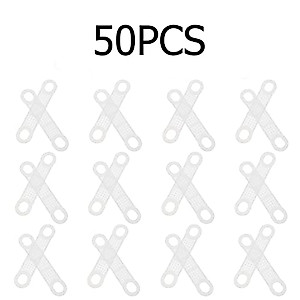 DOITOOL Hanger Grip Strip 50PCS Clear Non- Slip Rubber Clothes Hanger Grips, Clothing Hanger Strips Windproof Silicone Clothes Hanging Accessories Hanging Clothes Gripper