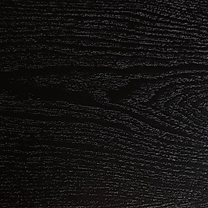 Walker Edison Contemporary Detailed 3-Door Dining Storage Sideboard, 55 Inch, Black