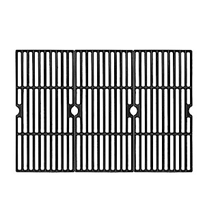 Hisencn Grill Grates Replacement for Charbroil Advantage 463343015, 463344015, 463344116, Kenmore, Advantage Gas2coal Parts 463340516, G467-0002-W1, 16 15/16" Cast Iron Cooking Grids, 3-Pack