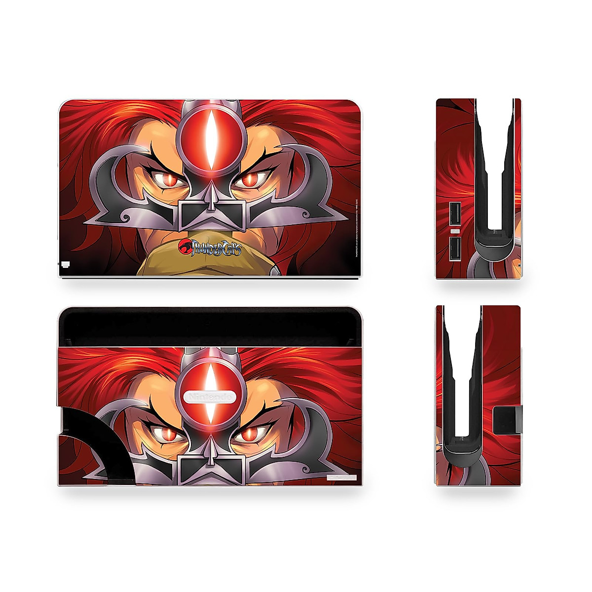 Head Case Designs Officially Licensed Thundercats Lion-O Graphics Vinyl Sticker Gaming Skin Decal Cover Compatible With Nintendo Switch OLED Bundle