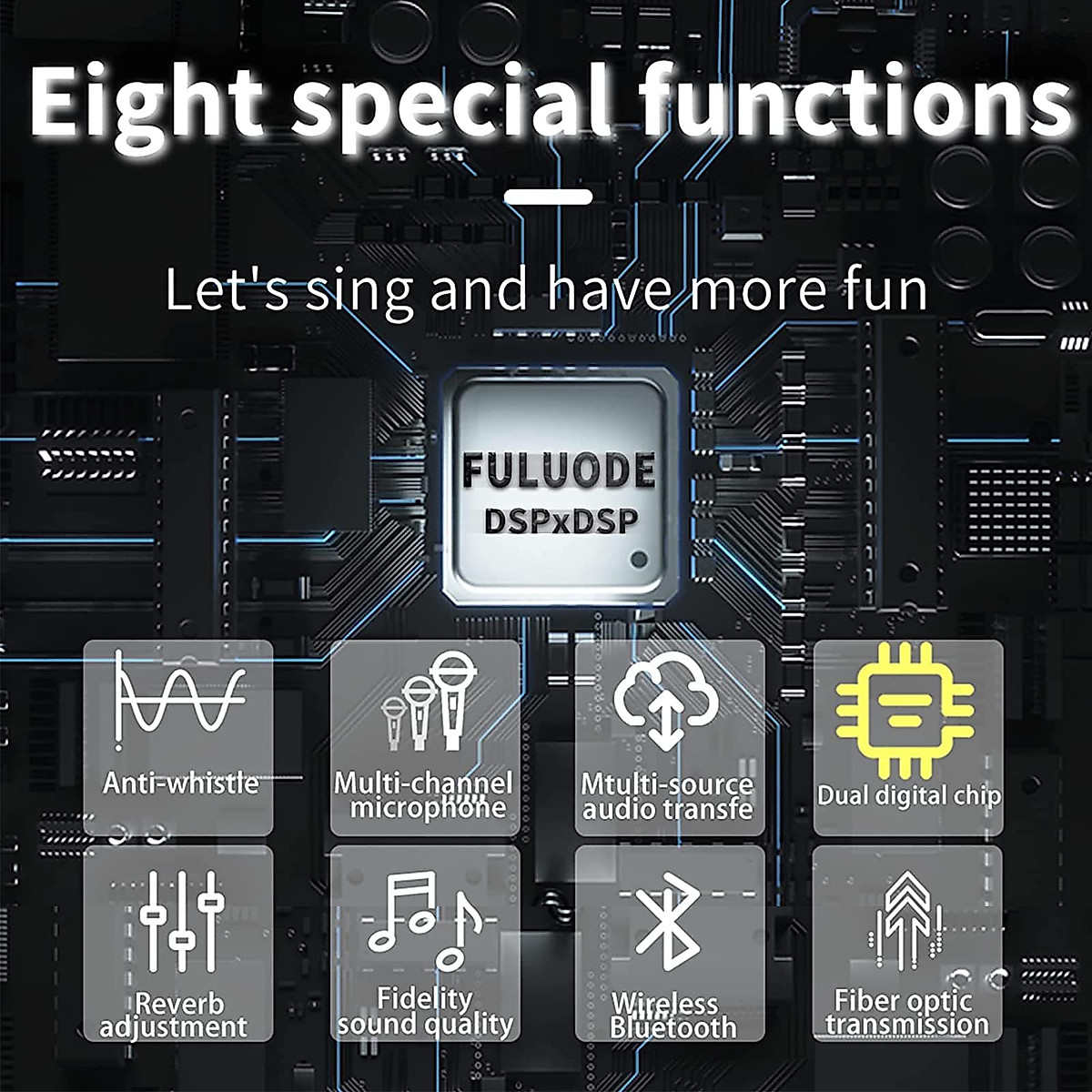 Pre-stage Effector FULODE FX8 II professional KTV digital Pre-stage Effector