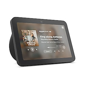 Amazon Echo Show 8 (newest model), With Spatial Audio, Smart Home Hub, and Alexa, Charcoal