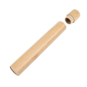 Portable Toothbrush Holder Bamboo Storage Case for Travel Camping Home Use