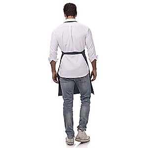 Chef Works Unisex Butcher Apron, Navy, One Size