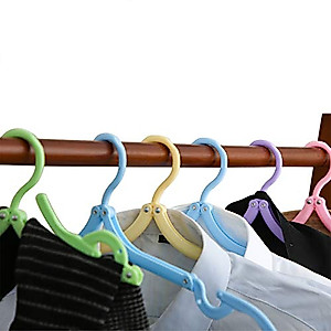 20 Pcs Portable Folding Travel Clothes Hangers, Foldable Clothes Drying Rack for Travel