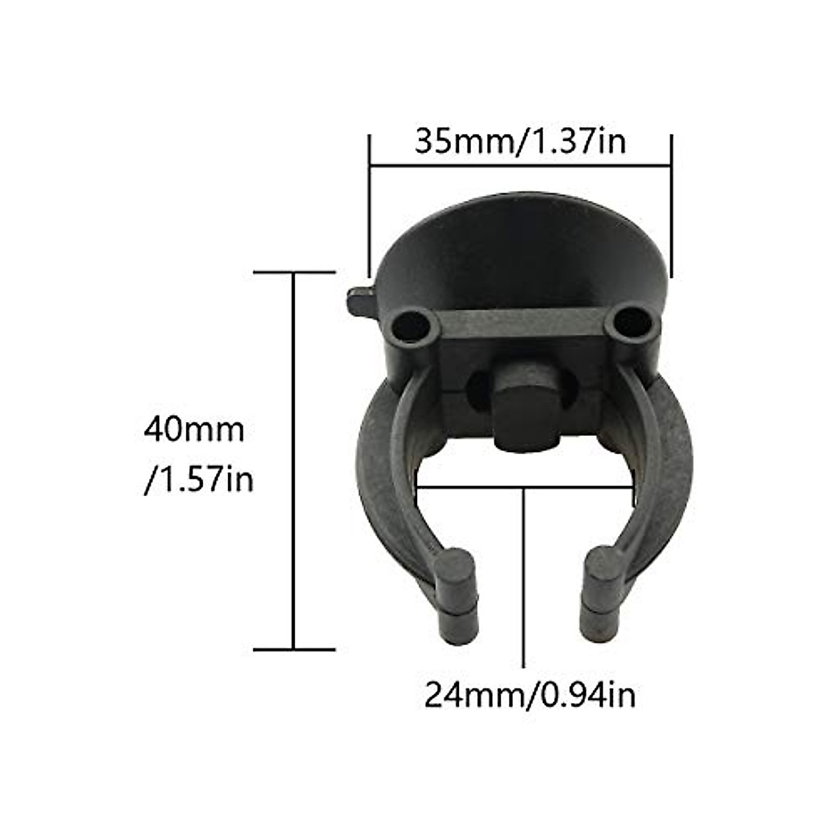 ZRM&E 10pcs Fish Tank Heating Rod Sucker Fixing Clip 35mm Aquarium Heater Suction Cups Suckers Clips Diving Lamp Suction Cup Silica Gel Sucker for Fish Tank