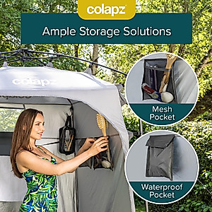 Colapz Camping Shower Tent and Pop Up Toilet Tent - Additional Camping Storage Tall Tent - Privacy Beach Tents Shelters Pop Up - Portable Outdoor Changing Room