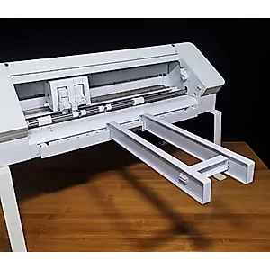Extension Tray Compatible with Silhouette Cameo 4,Extender Tray Compatible with Silhouette Cameo 4 Cutting Mat,Cutting Mat Extender Support for Cameo 4 (White)