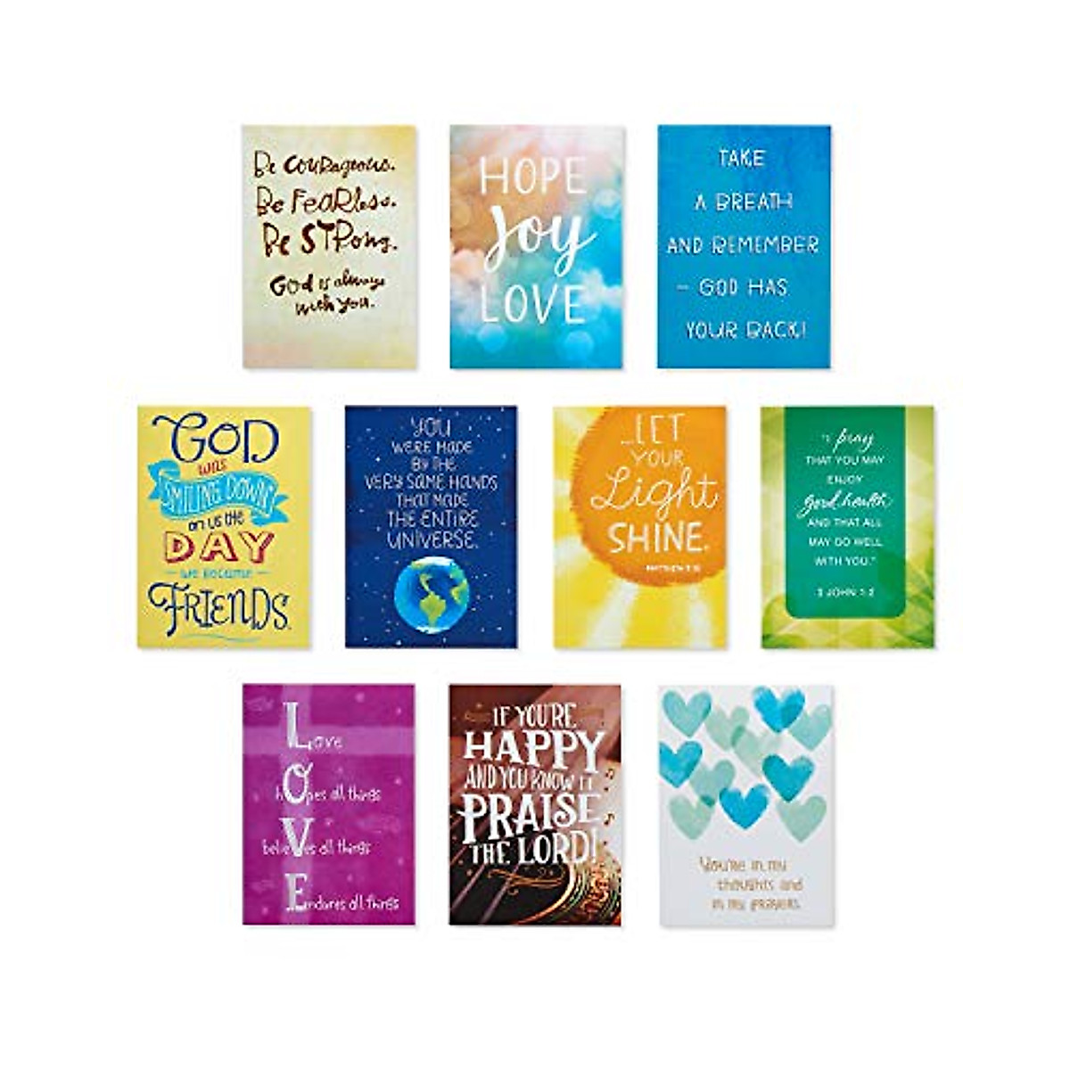 American Greetings Religious Lunch Box Notes for Kids, Faith and Joy (40-Count)