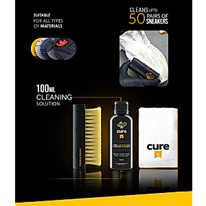 Crep Protect Box Pack - Premium Sneaker Cleaning Kit with 6 x Sneaker Wipes, 2 x Pill, Eraser, 3.5 oz Cleaning Solution, Microfibre Cloth & Brush