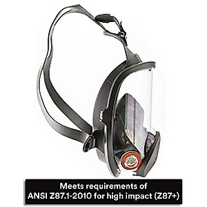 3M Full Facepiece Reusable Respirator 6800, Paint Vapors, Dust, Mold, Chemicals, Medium