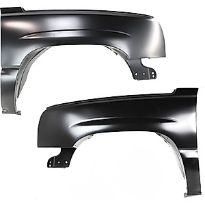 Garage-Pro Fender Set Compatible With 2003-2004 Chevrolet Silverado 2500, Fits 2003-2006 Silverado 1500, USA Built Vehicle Primed Steel Front Driver and Passenger Side