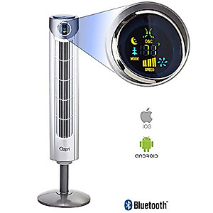 Ozeri Ultra 42” Oscillating Tower Fan, with Bluetooth and Noise Reduction Technology