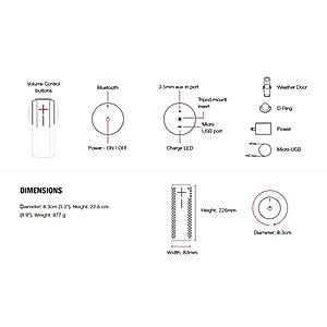 Ultimate Ears MEGABOOM (2015) Portable Waterproof & Shockproof Bluetooth Speaker - Charcoal