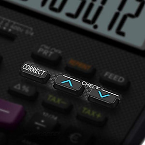 Casio HR-150RCE-WA-EC Printing Desktop Calculator, Black