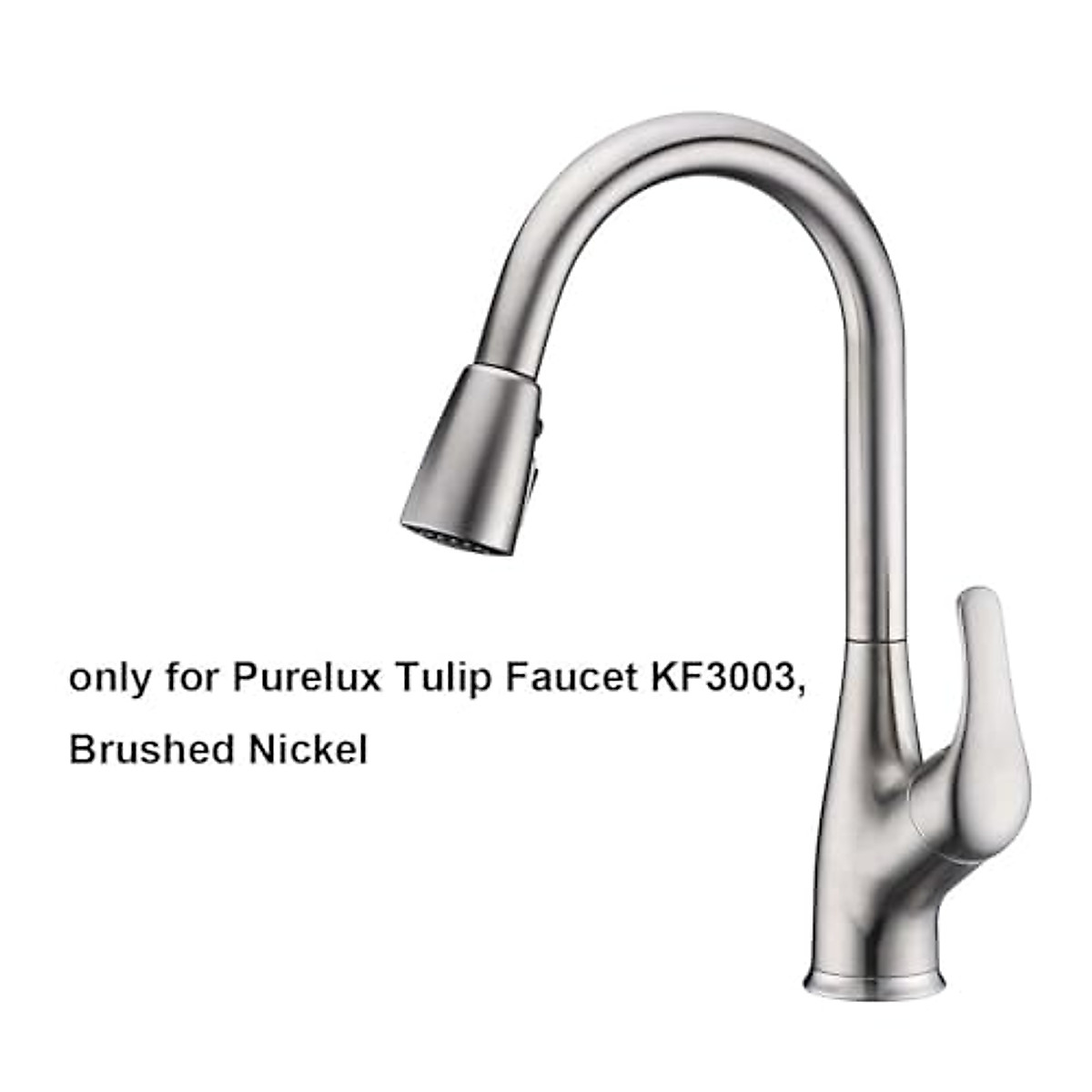 Purelux Faucet Spray Head for Tulip Kitchen Faucet, Brushed Nickel