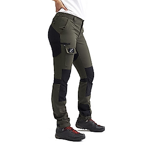 RevolutionRace Women’s Nordwand Pants, Durable Pants for All Outdoor Activities, Mossgrey, XL