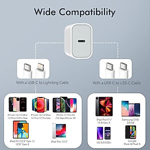 USB C Charger, 30W Wall Charger for iPhone Fast Charger Power Adapter for iPhone 13/12 with PD 3.0 Type C Charging Block Compatible with iPhone 13 Pro Max/12 Pro Max/11 (1 Pack)