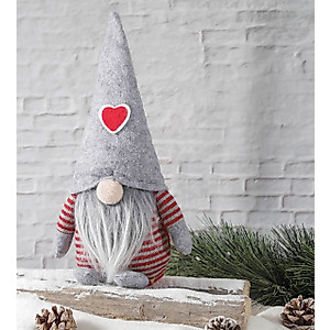 Christmas Gnome, Christmas Valentine's Day Decorations, Mini Sized 7.5 Inch Swedish Tomte Nisse Christmas Ornaments for Home Porch Garden Patio