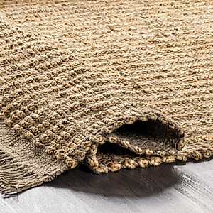 nuLOOM Lauren Liess Pampas Jute Tassel Area Rug, 10x14, Natural