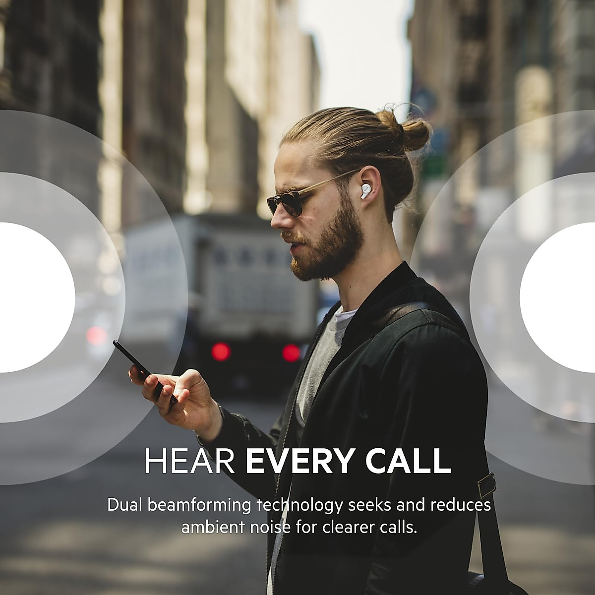 Belkin SoundForm Rise True Wireless Ear Buds with Wireless Charger Case, Dual Microphone, IPX5 Water Resistant Earbuds, Bluetooth Headphones, Compatible with iPhone, Galaxy, and More - White