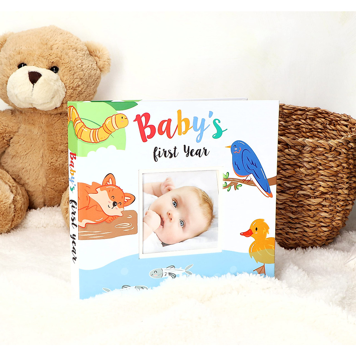 Baby Memory Book Baby Journal | First Year Photo Album | Up to The First 5 Years | Perfect for Boys and Girls | Achievements, Memories, Milestones | Baby Shower Present