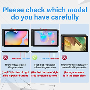 ROISKIN Kickstand Case for 2021 Release Tablet 10 & 10 Plus Case 11thgeneration Without Screen Protector, Not for 10 inch iPad TCL Samsung