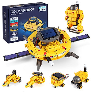 STEM Projects Kits for Kids Age 8-12, Solar Robot Space Kits Gifts for 8-14 Year Old Teen Boys Girls, Science Kits for Boys, 120Pcs Building Experiments Robots for Teenage Ages 9 10 11 13.