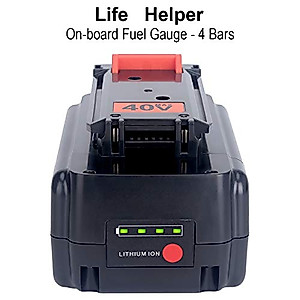 Biswaye 40V 3.0Ah Lithium Battery Compatible with Black & Decker 36V/40V Max Battery LBX2040 LBX1540 LBX2540 LBXR2036 LBX2240 LBXR36 36V/40V Max Cordless Power Tools