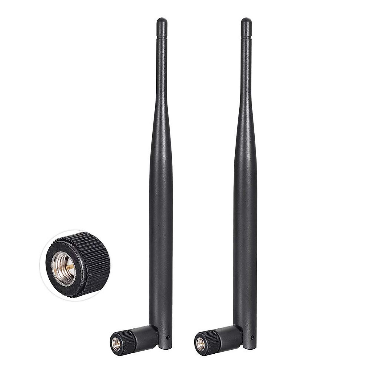 Bingfu 4G LTE Antenna Cellular 6dBi SMA Male Antenna (2-Pack) Compatible with 4G LTE Wireless CPE Router Hotspot Cellular Gateway Industrial IoT Router Trail Camera Game Camera Outdoor Security Camera