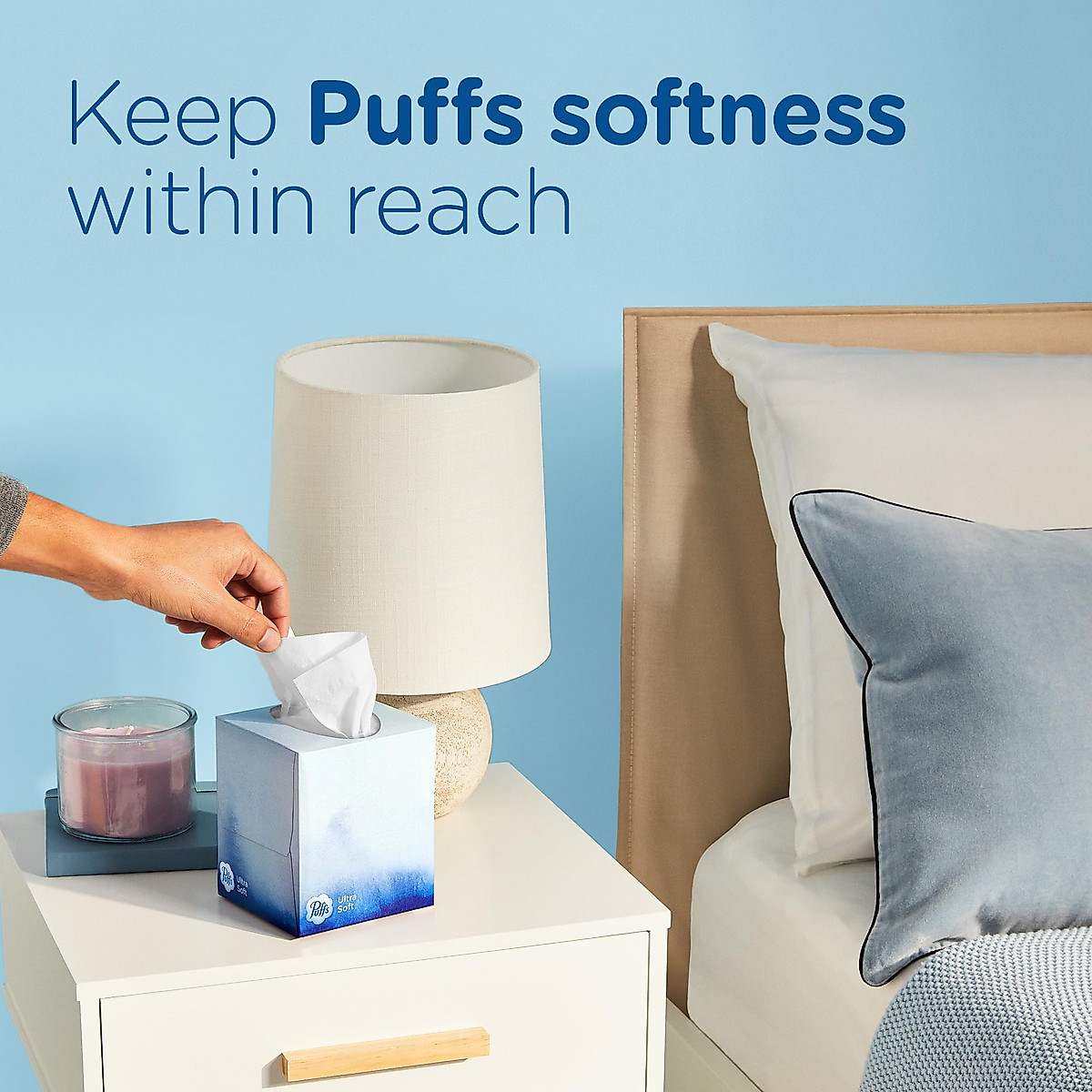 Puffs Ultra Soft Non-Lotion Tissues, 10 Cubes, 56 Tissues Per Box