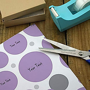 GRAPHICS & MORE Personalized Custom Purple Lavender Background Any Occasion 1 Line Sprinkle Font Gift Wrap Wrapping Paper Roll