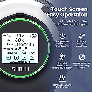 3D Printer Filament Dryer Box, SUNLU FilaDryer S2 for 3D Printing, PLA+ 3D Printer Filament 1.75mm Dimensional Accuracy +/- 0.02 mm, S2 Dryer Box & PLA+ White
