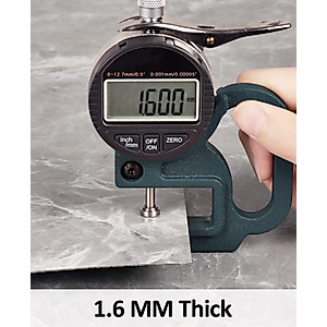 WESTICK Grey Marble Vinyl Flooring Peel and Stick Floor Tile Thick Waterproof Marble Flooring Tiles Removable Waterproof Vinyl Tile for Floor Kitchen Bedroom Bathroom Living Room 5 PCS 12 x 12 in