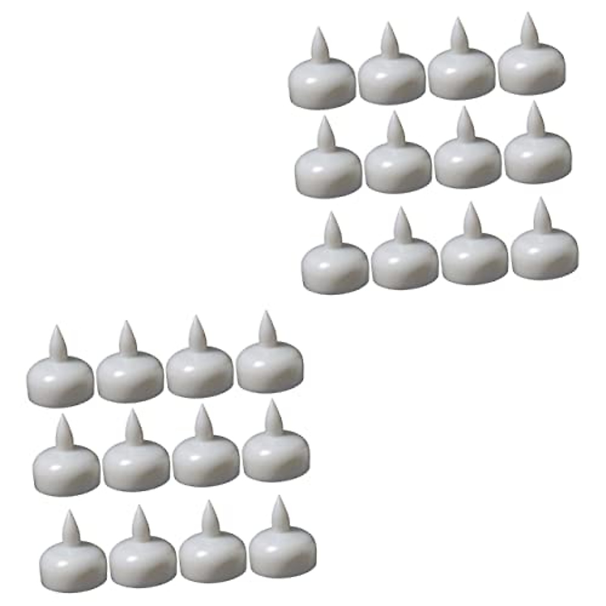 Healeved 24 Pcs LED Floating Candle LED Decor Wedding Decor LED Tea Lights LED Candle Lights Floating Tealights Flameless Floating Candle LED Lights Stylish Floating Candles Lights Plastic