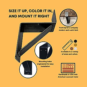 Mantel Bracket Corbel, Fireplace Shelf Bracket, Sold Individually, Handmade in USA