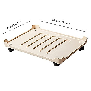 Flower Pot Stand Plant Stand Plastic Planter Casters with Wheel Plant Pallet Caddy Plant Pot Dolly Rolling Tray Moving Plant Pot Saucer Plant Stool