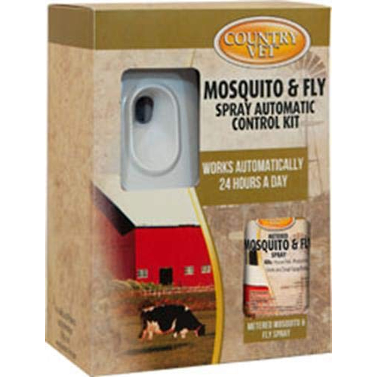 Amrep 009-321962CV Kit 074026 2 Piece Country Vet Equine Mosquito/Flying Insect Control, White