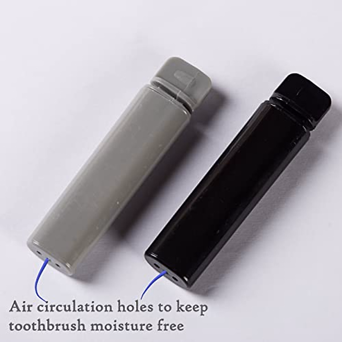 Bamboo Charcoal Folding Toothbrush for Travel Camping Holidays 2 Pack